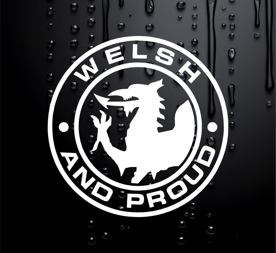 Funny Welsh & Proud Car Sticker: Rude Prank, Caravan Decal - Etsy
