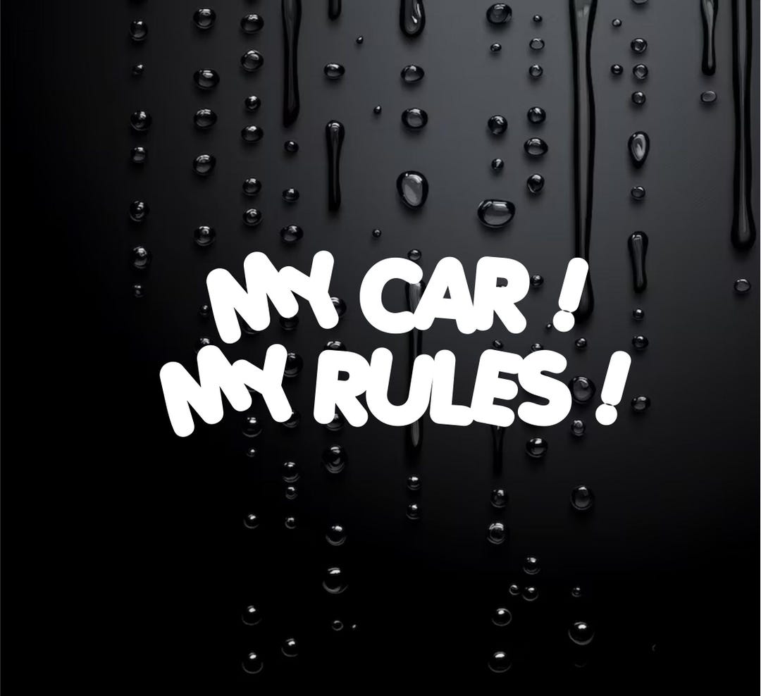 Funny Car Sticker: My Cars My Rules - 4x4 Rude Vinyl Decal - Etsy