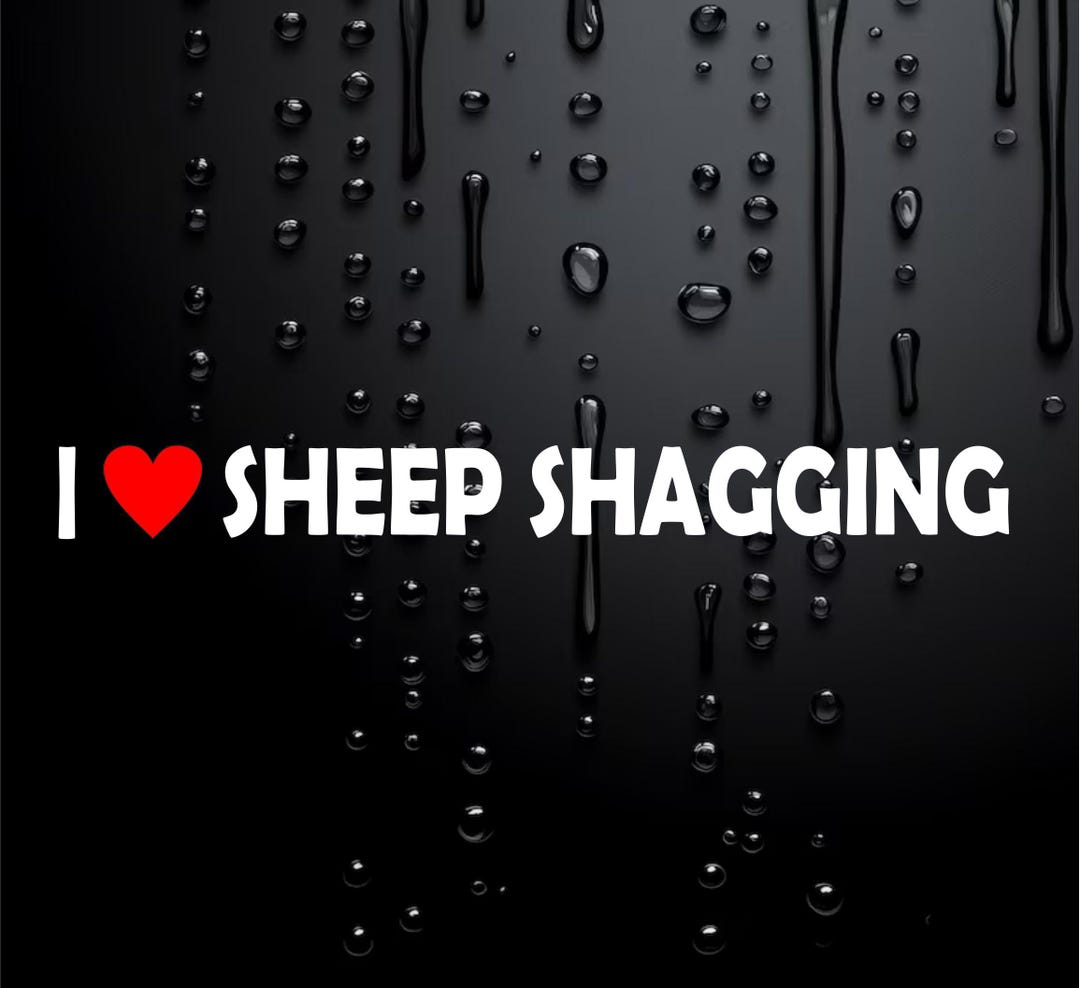 Funny "i Love Sheep Shag" Car Sticker: Rude Prank, 4x4 Caravan W077 - Etsy