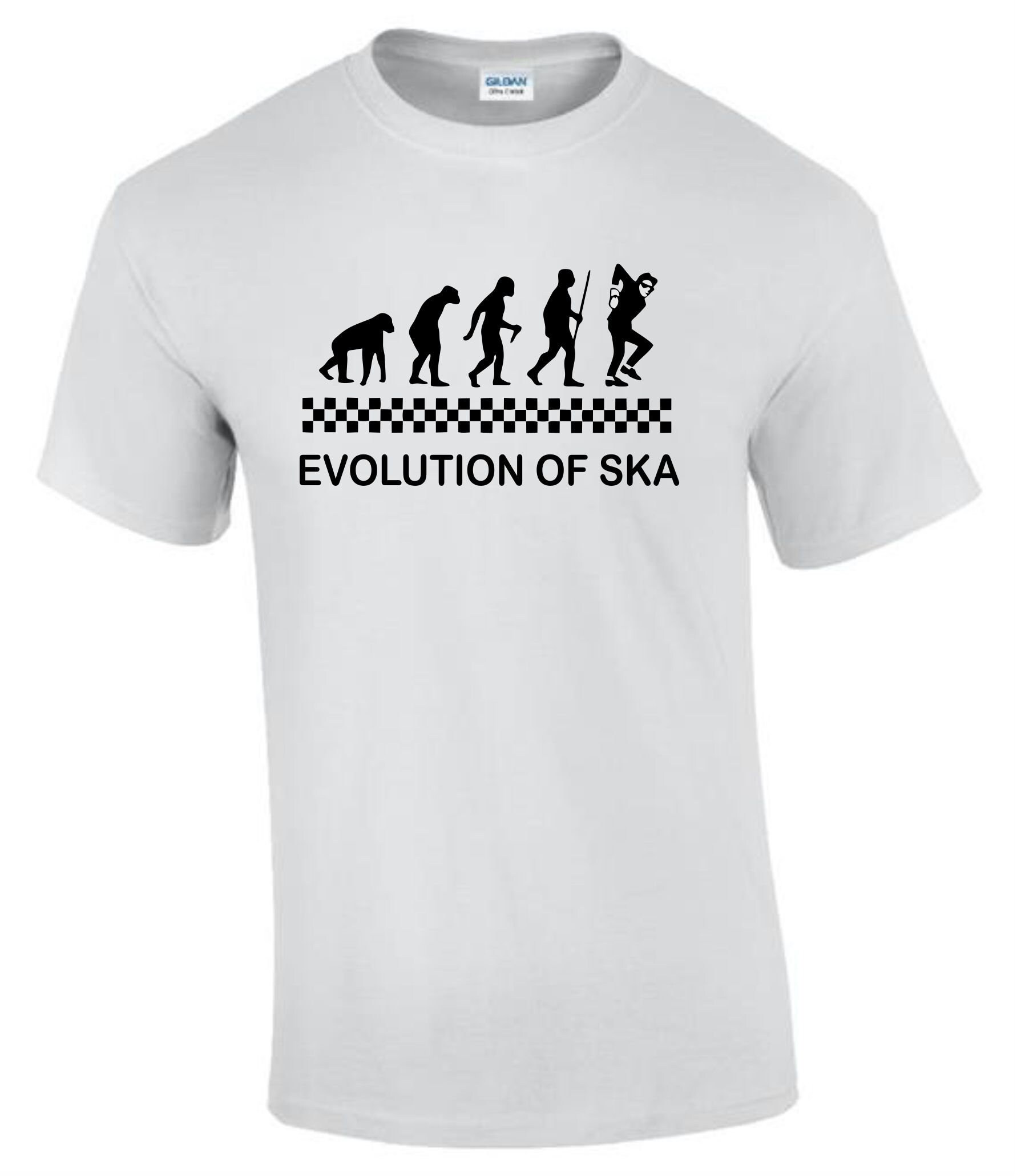 Evolution Of Ska Fan Madness T-Shirt Funny Rude Herren Damen T-Shirt ...