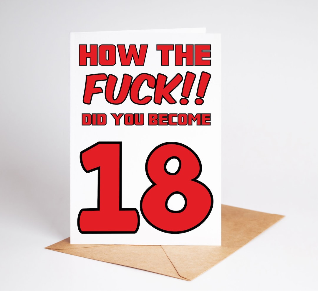 Funny 18th Birthday Card How Become 18 Best Friend Brother Sister BC120 ...