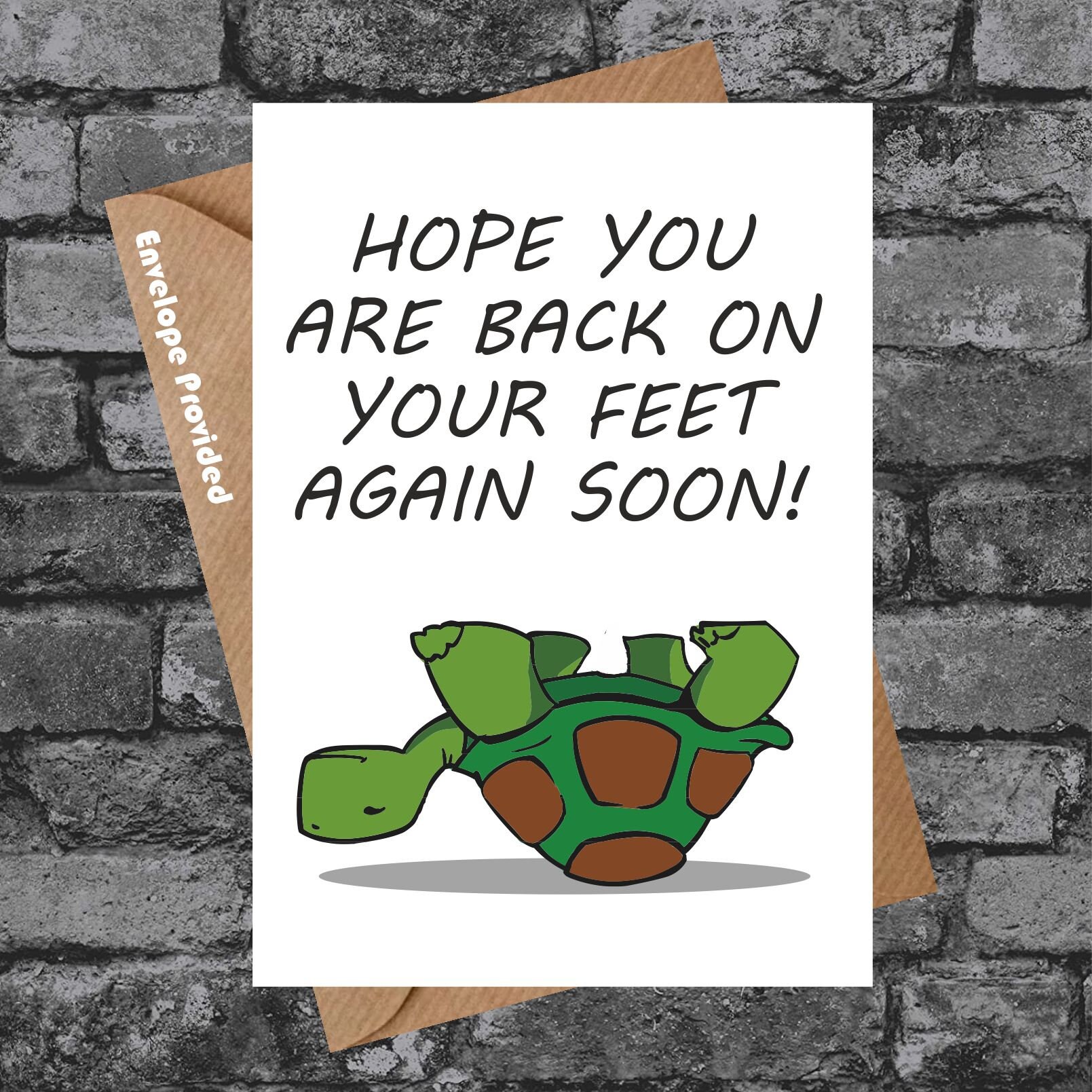 Soon Be Back on Your Feet Again Funny Rude Joke Get Well Soon Card ...