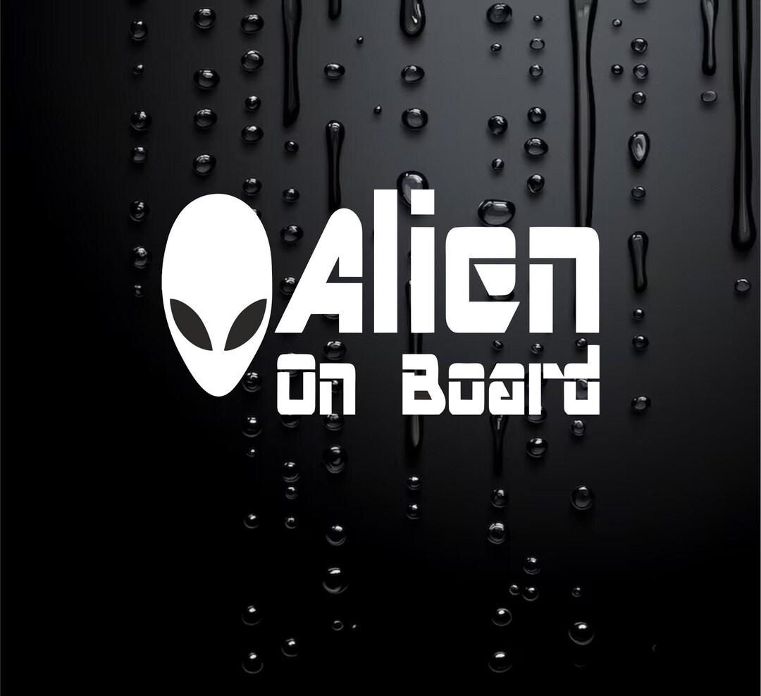 Funny Car Sticker Caravan Sticker 4X4 Rude Vinyl Alien on Board W052 - Etsy