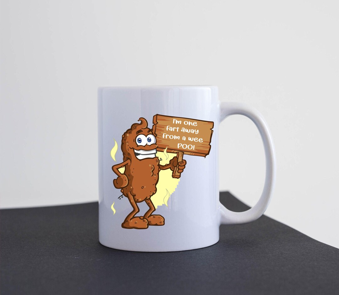 Funny Coffee Mug: I'm One Fart Away, Rude Ceramic Tea Cup - Etsy