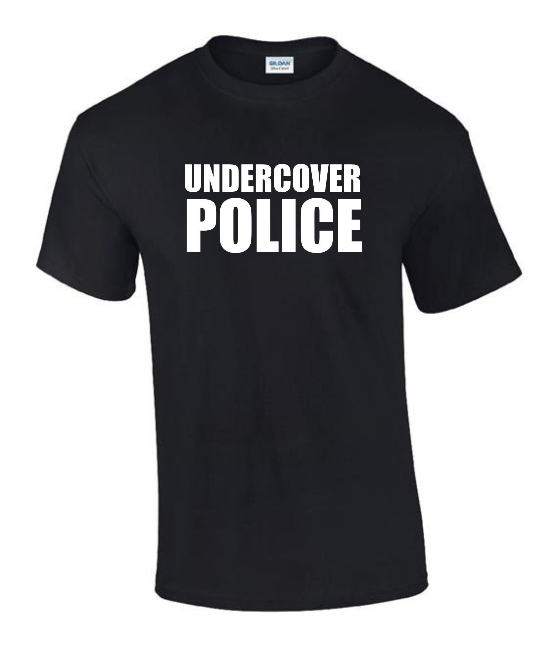 Undercover Police Fancy Dress Uniform Funny Rude Men’s Lady's T-shirt ...
