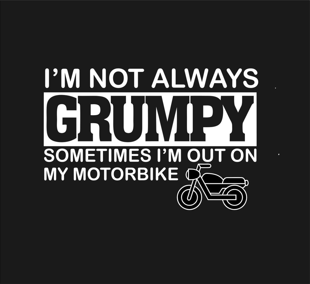 Funny Car Sticker Caravan Sticker Rude Prank Sticker Grumpy Motorbike ...