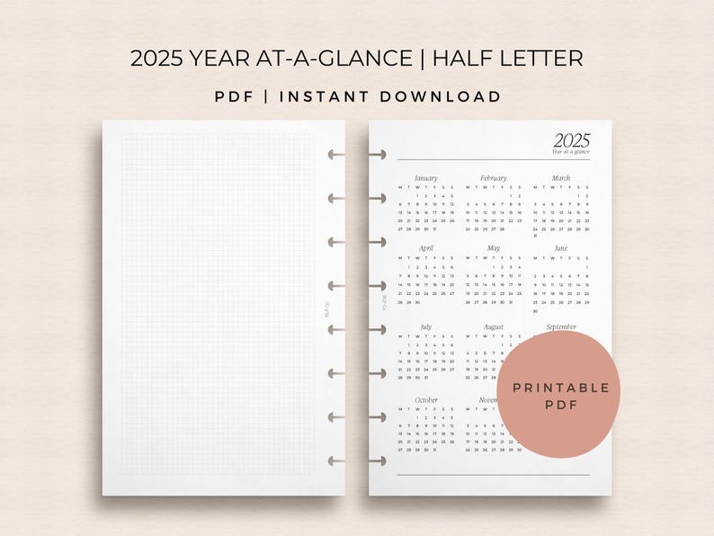 Ultimate 2025 Planner Bundle With Graph Note Paper, Dashboards, Meeting ...