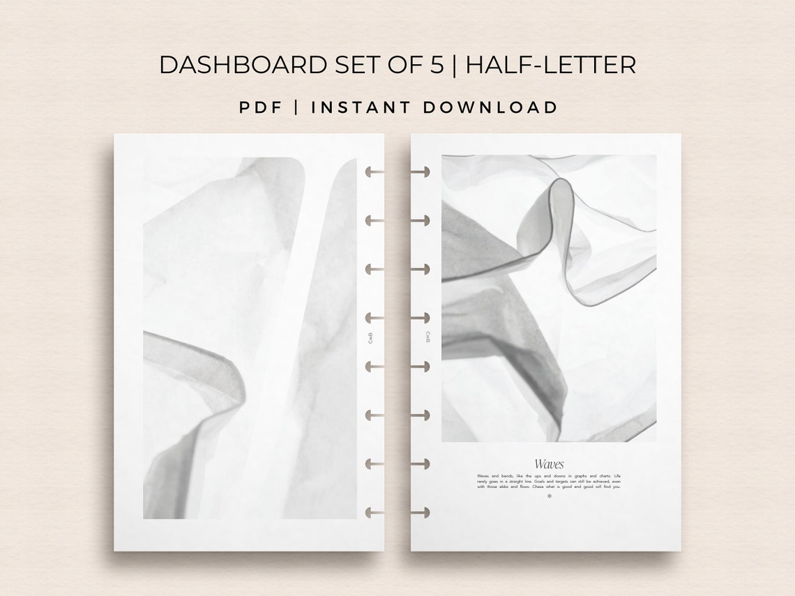 Printable 2024 Dated Planner Inserts Half Letter Work Week on Two Pages ...