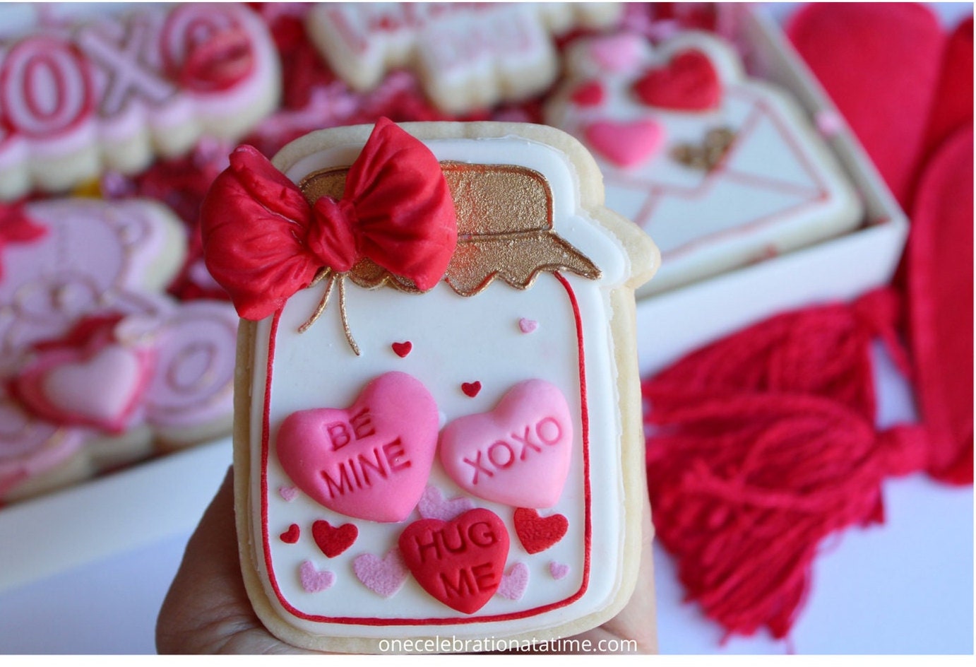 Valentine Cookie Set, Valentine Gift Box, Valentine Cookies, Happy ...
