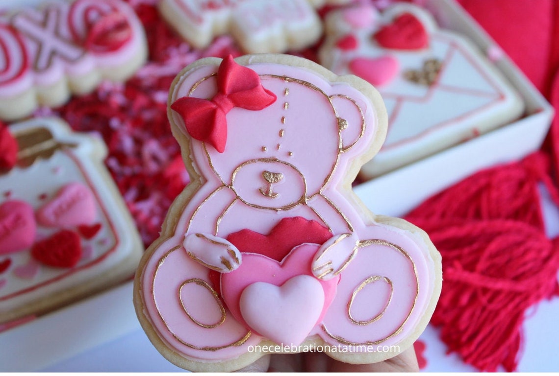 Valentine Cookie Set, Valentine Gift Box, Valentine Cookies, Happy ...