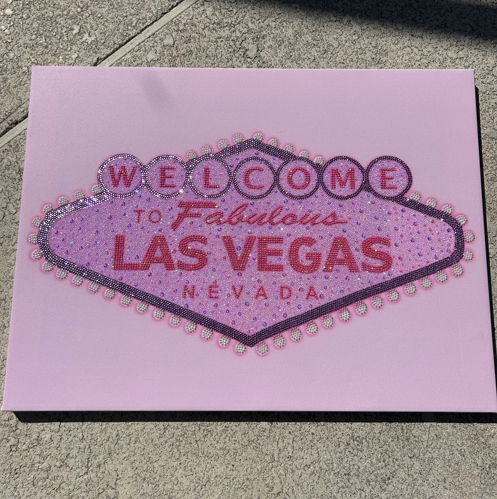 Las Vegas Sign Rhinestone Art - Etsy