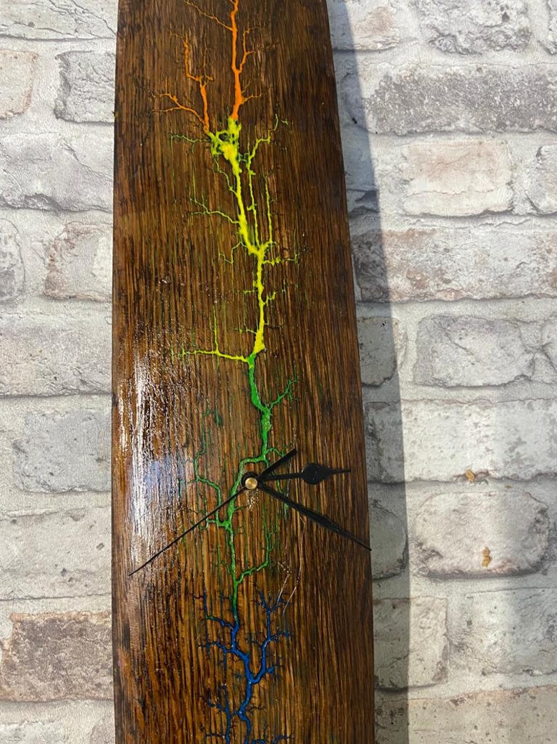 Oak Whiskey Stave Rainbow Clock of Respect - Etsy
