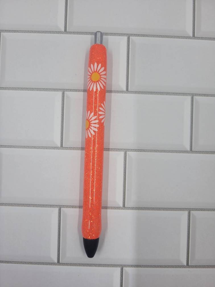 Summer Pen, Resin Pen, Sunflower Pen, Daisy Pens, Refillable Pen ...