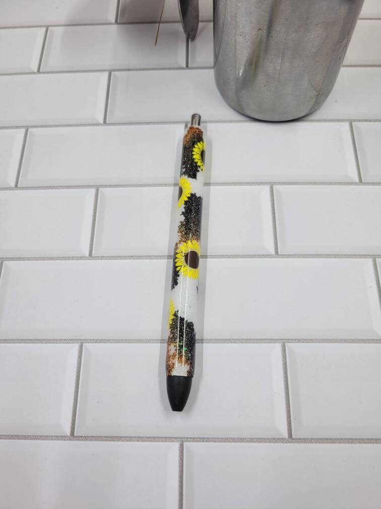 Summer Pen, Resin Pen, Sunflower Pen, Daisy Pens, Refillable Pen ...