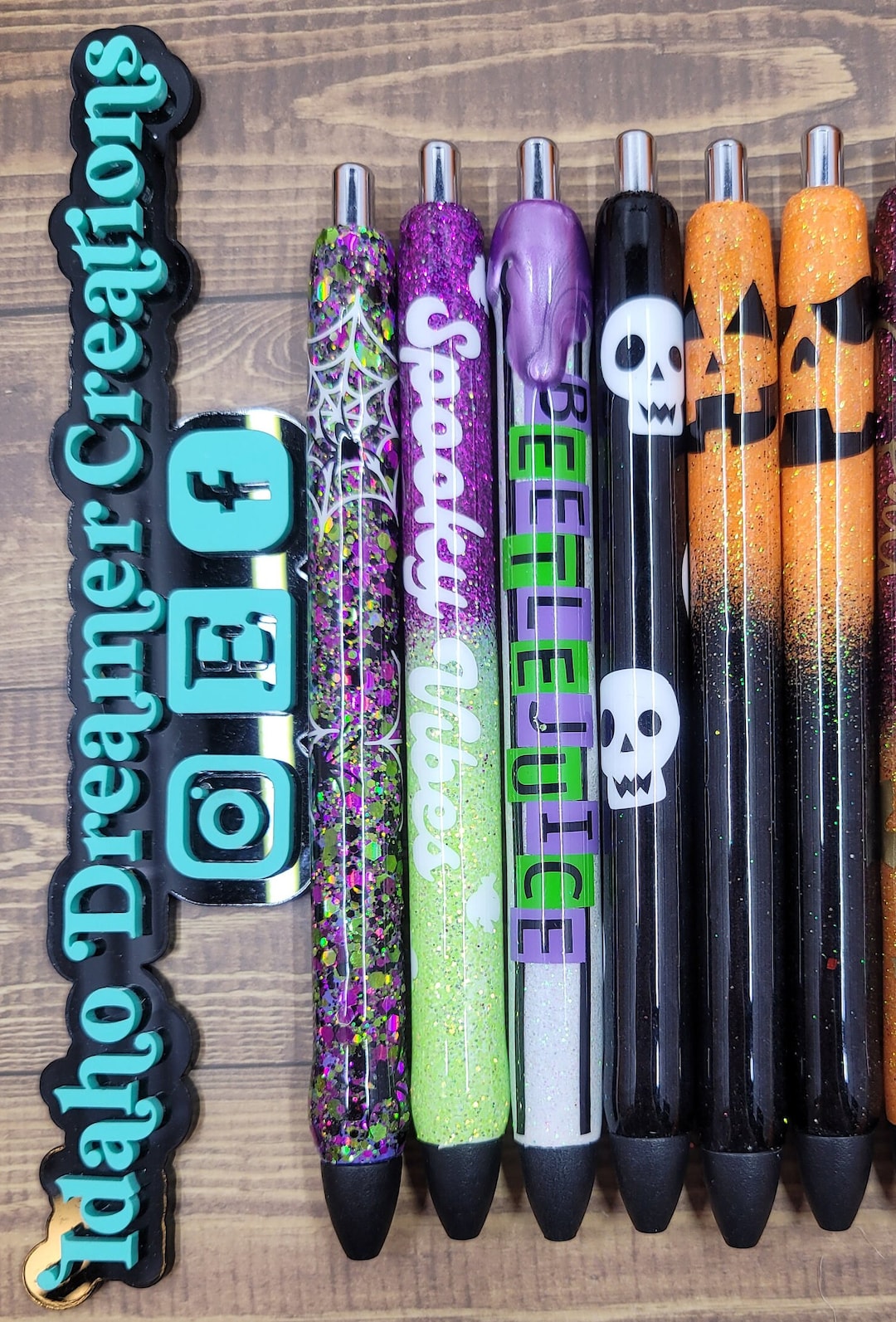 Resin Pens, Epoxy Pens, Custom Pens, Personalized Pens, Halloween Pens ...