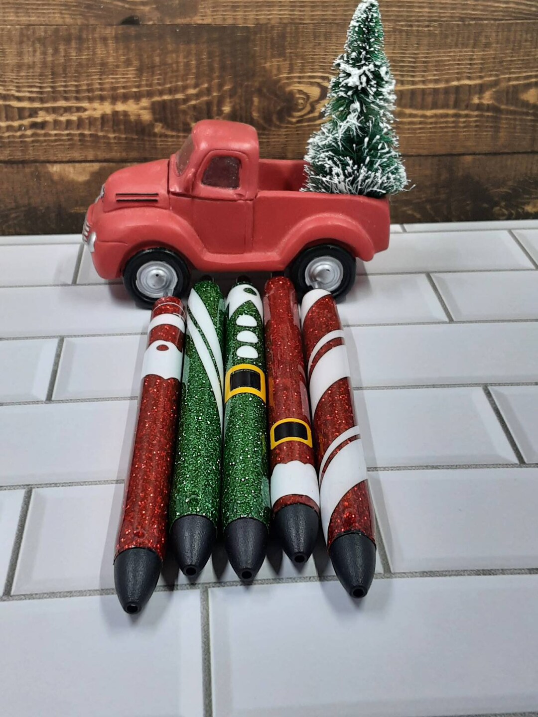 Resin Glitter Pens, Personalized Pens, Black Ink Glitter Pens, Epoxy ...
