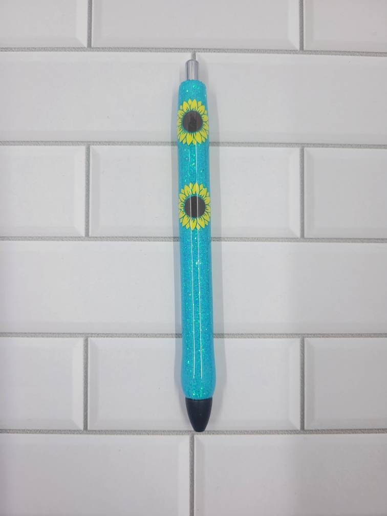 Summer Pen, Resin Pen, Sunflower Pen, Daisy Pens, Refillable Pen ...