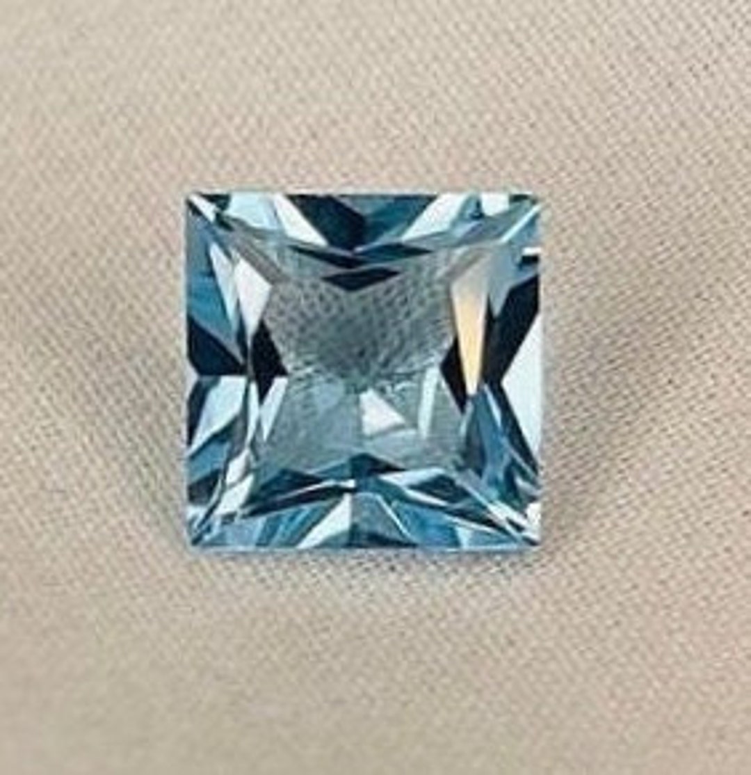Most Attractive Sky Blue Topaz Square, Princess Cut Topaz, Natural Blue ...