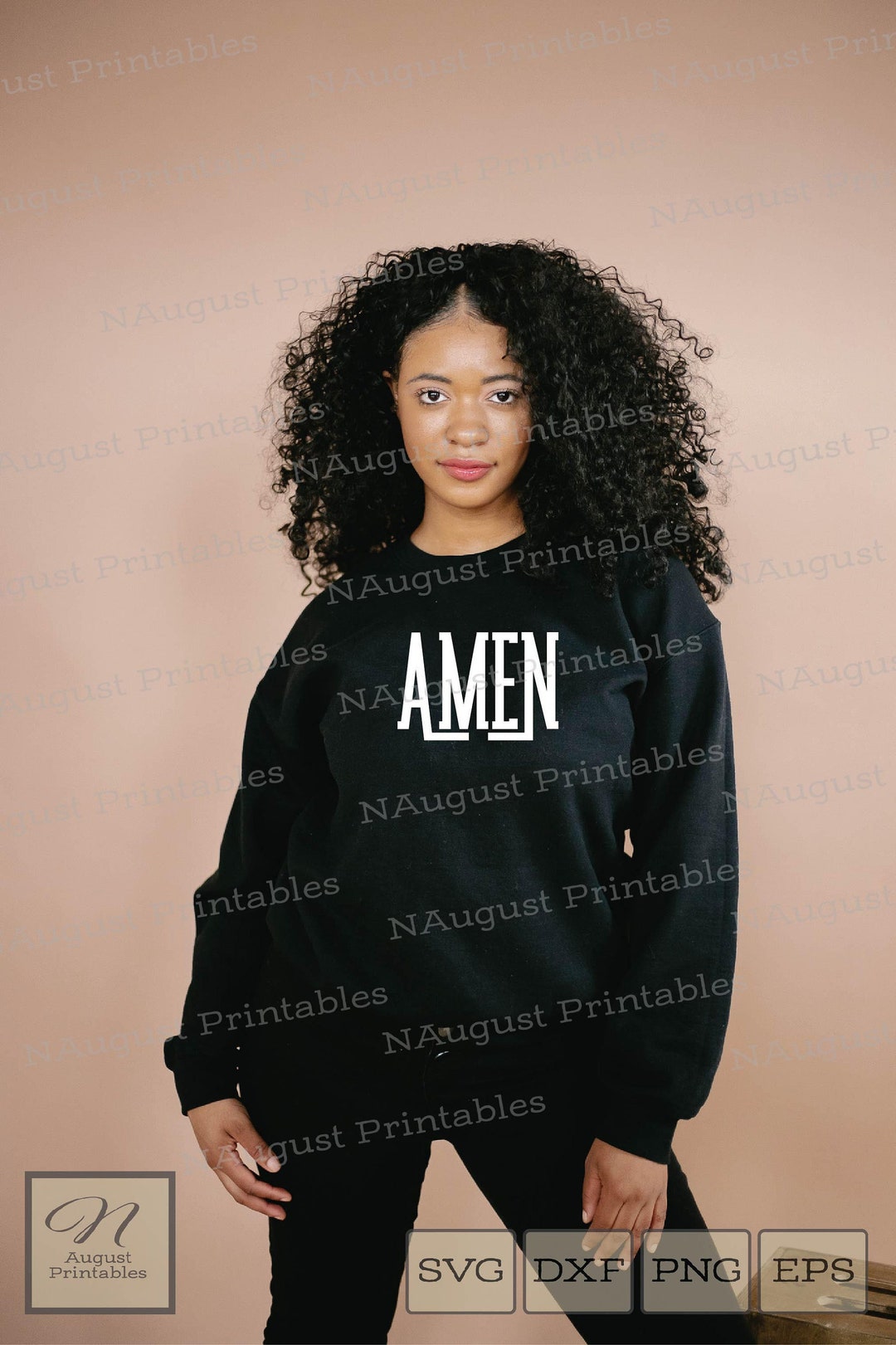Amen SVG Unisex Design for Use in Cutting Machines PNG Included - Etsy