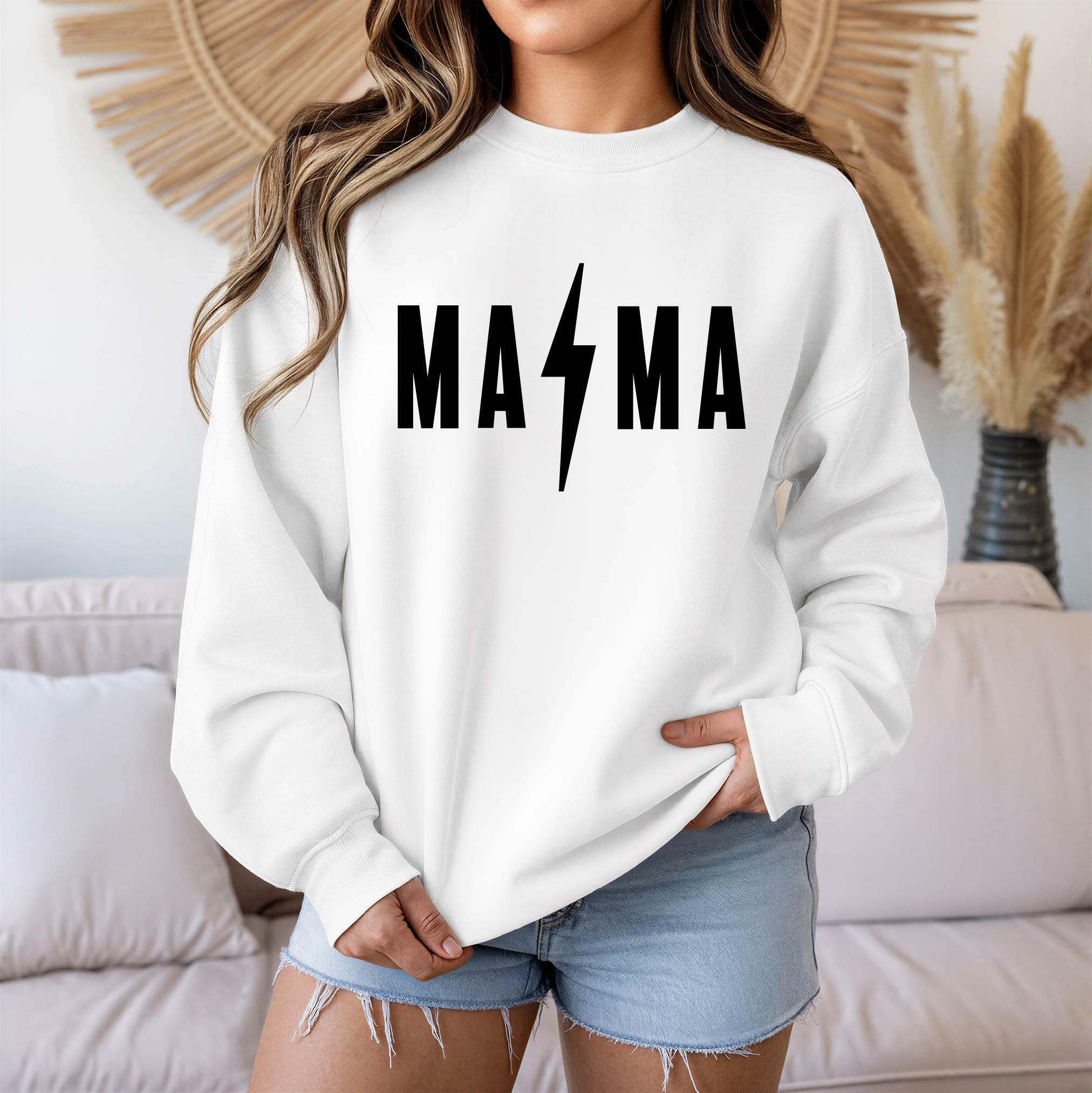 Mama SVG, Lighting Bolt Rocker Style, Cutting Machine File, PNG ...