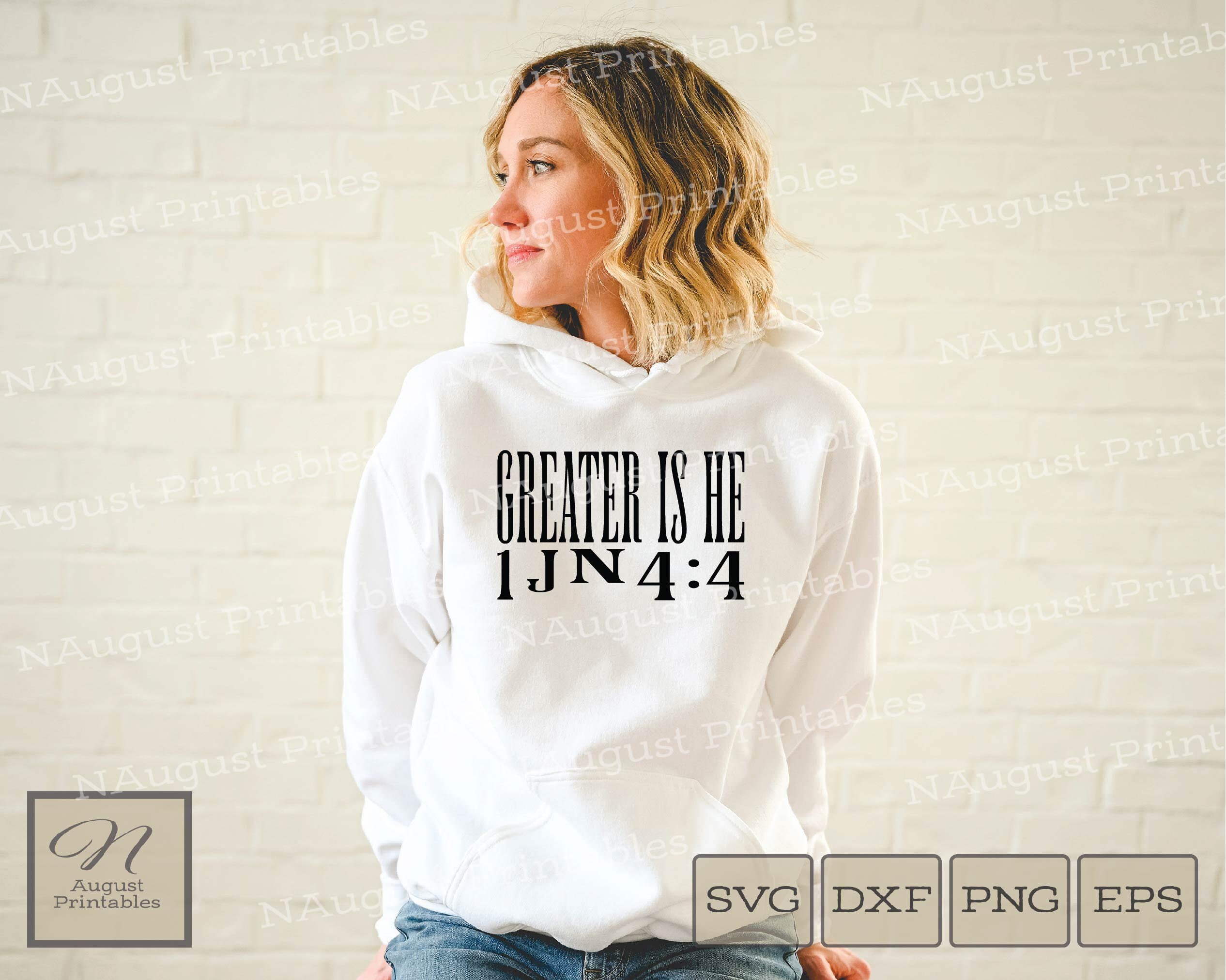 Greater is He SVG Unisex Design for Use in Cutting Machines PNG ...