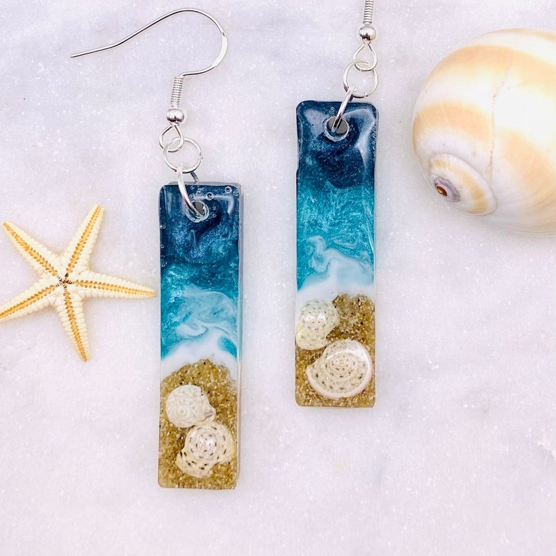 Beach Earrings - Etsy UK