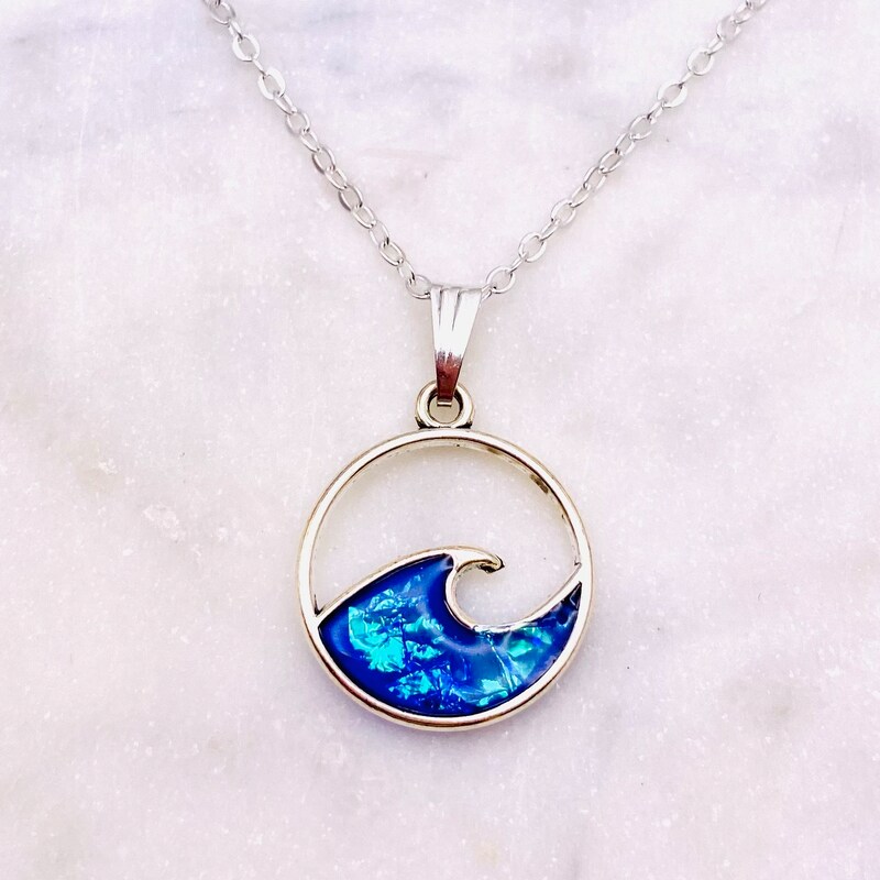 Wave Necklace - Etsy