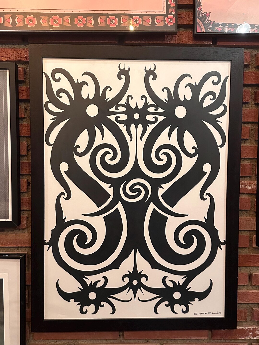 Pintura Estilo Tribal Borneo - Etsy