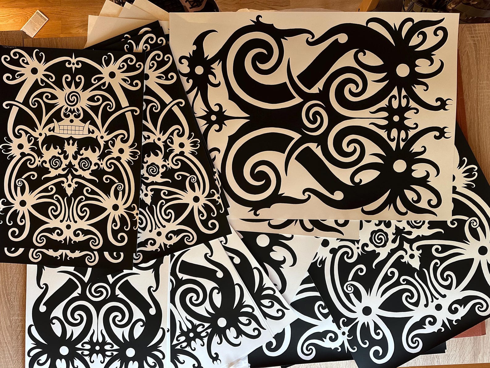 Pintura Estilo Tribal Borneo - Etsy
