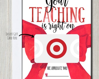 5x7" Digital File- Teacher Appreciation - Thank You Gift Card Holder ...