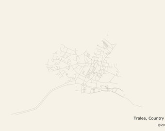City Maps Tralee - Etsy