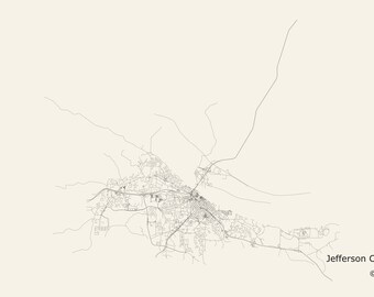 Jefferson City Missouri Map - Etsy