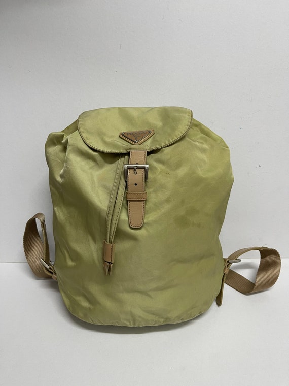 PRADA Backpack Nylon Beige Authentic - Gem