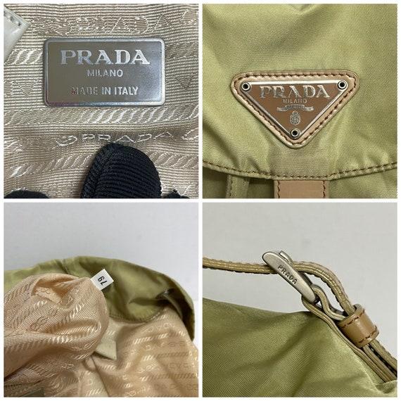 PRADA Backpack Nylon Beige Authentic - Gem