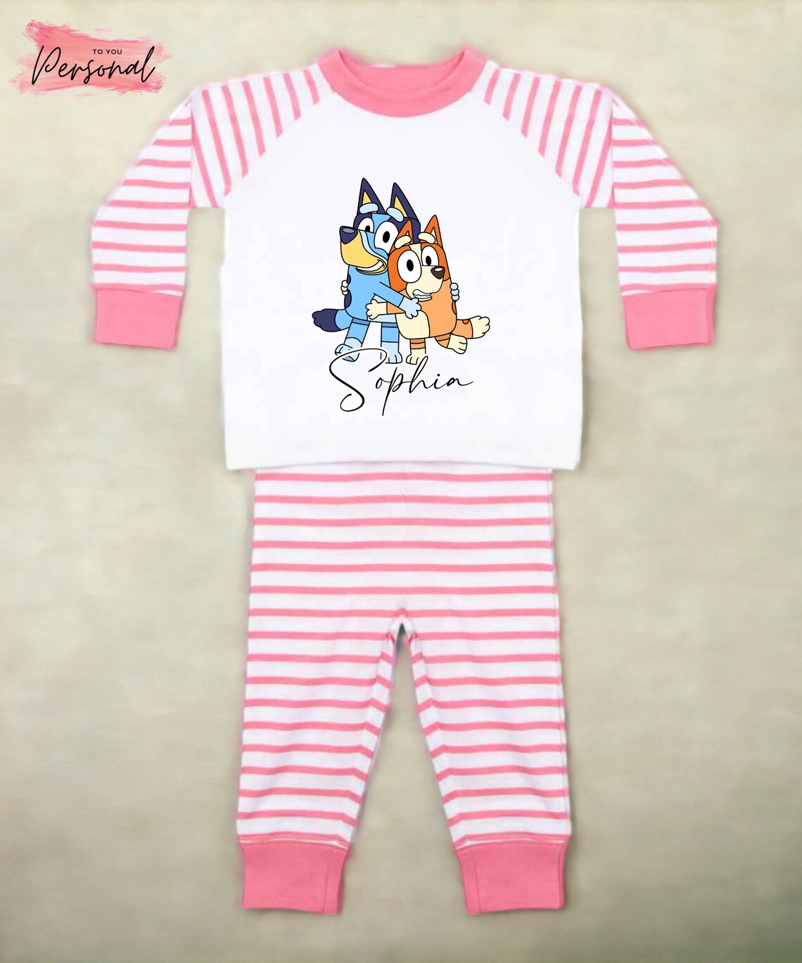 Personalised Bluey Pyjamas Bluey and Bingo Pjs Boys Bluey - Etsy UK
