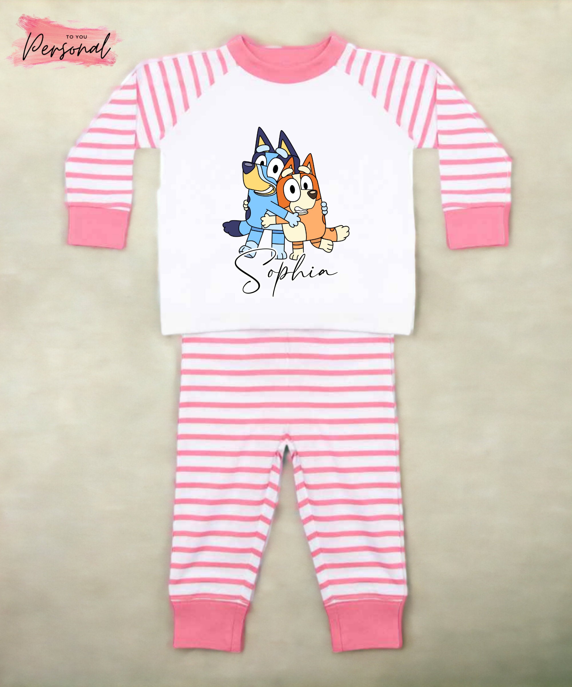 Personalised Bluey Pyjamas Bluey and Bingo Pjs Boys Bluey - Etsy UK