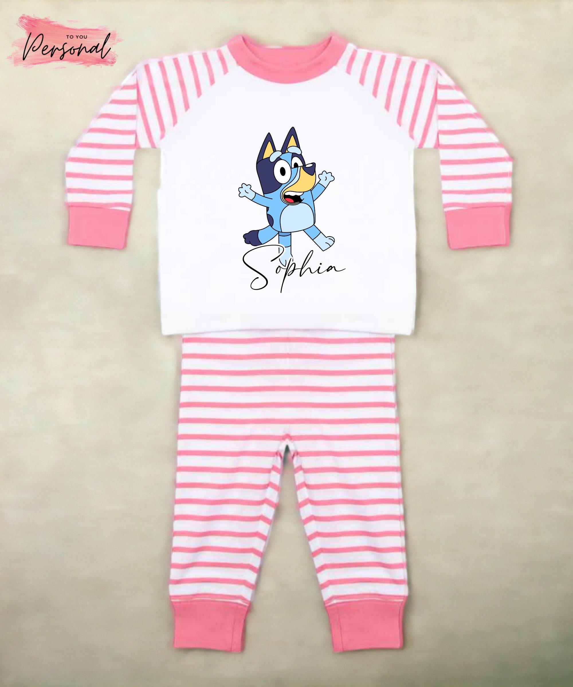Personalised Bluey Pyjamas Bluey and Bingo Pjs Boys Bluey - Etsy UK