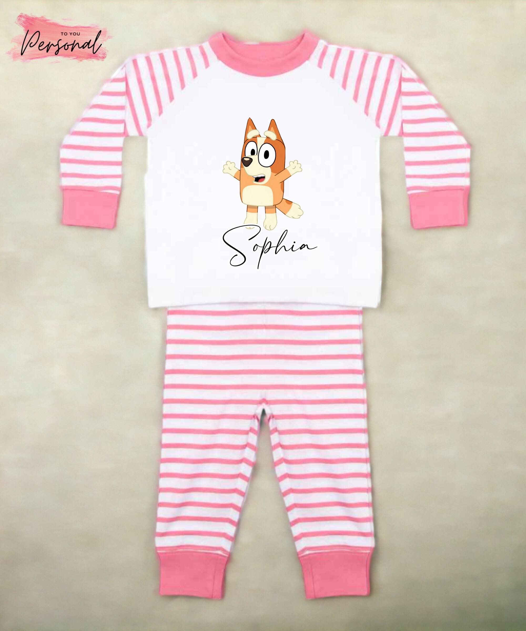 Personalised Bluey Pyjamas Bluey and Bingo Pjs Boys Bluey - Etsy UK