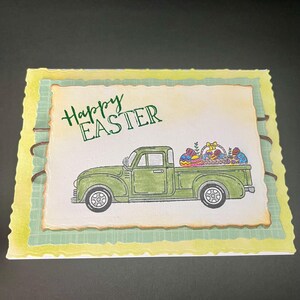 Happy Easter (old Green Truck) - Etsy