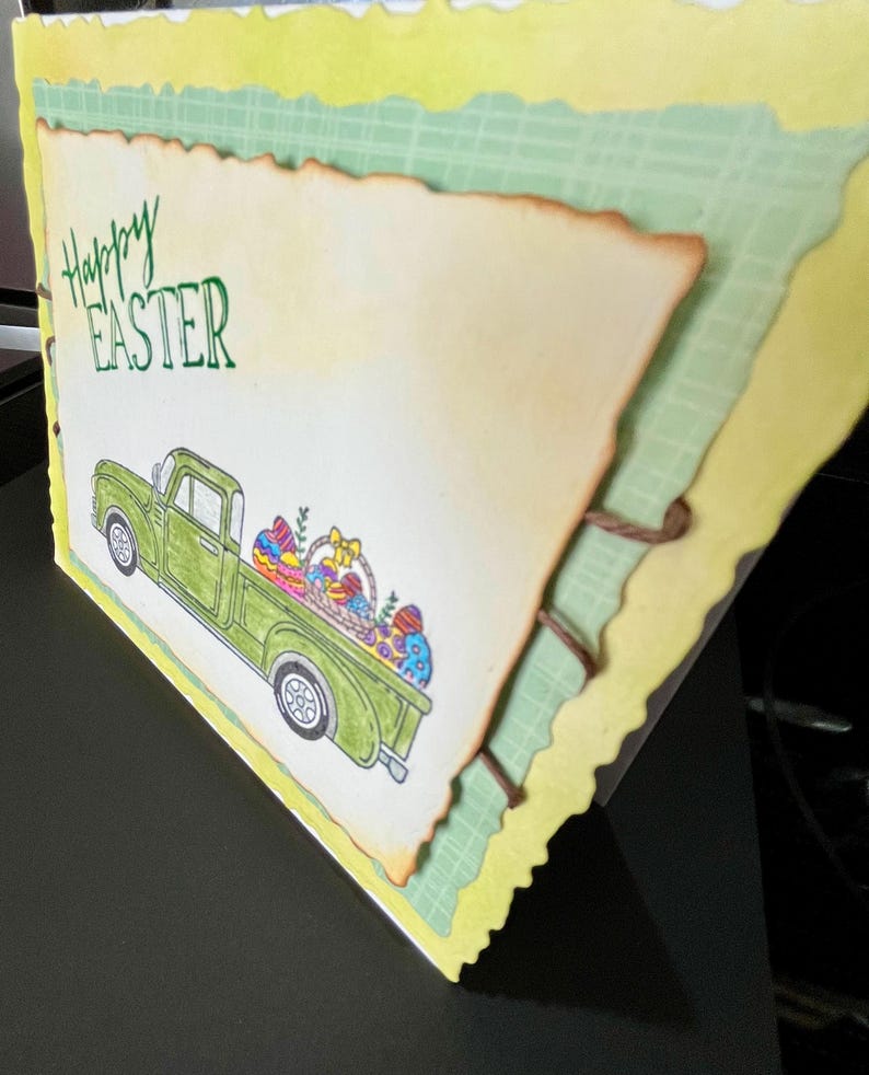Happy Easter (old Green Truck) - Etsy