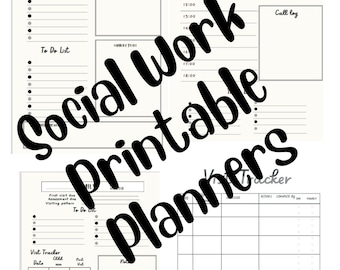 Student Social Worker Placement Planner / Diary University - Etsy