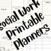 Grey Social Work Printable / Digital Download Daily, Weekly Planner ...