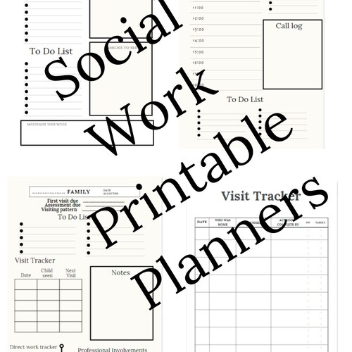 Social Work / Student Social Worker Professional Daily / - Etsy