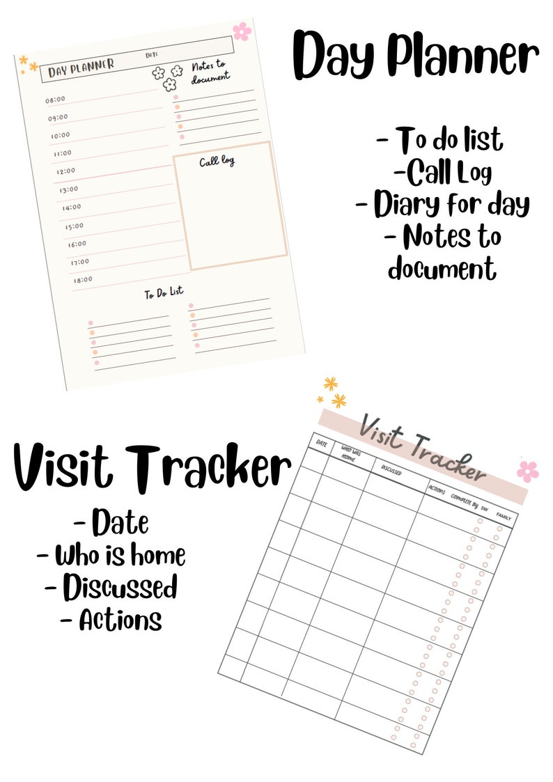 Social Work / Student Social Worker - Daily / Weekly Planner / Diary ...