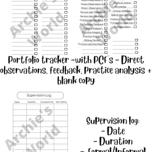 Student Social Worker Placement Planner / Diary - University Placement ...