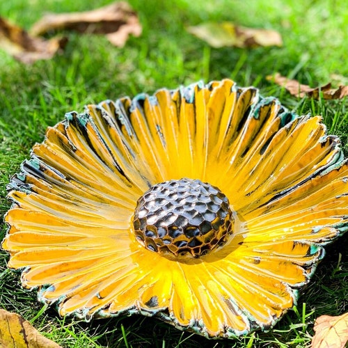 Ceramic Sunflower Summer & Fall Flower Decor for Garden - Etsy