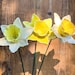 Ceramic Daffodil (1 Pc) - Spring and Easter Ceramic Flower, Handmade ...