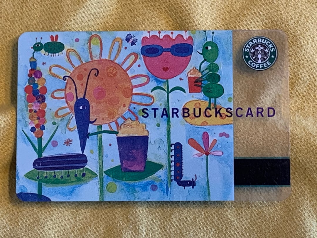 Starbucks Card - Bugs & Flowers - NO VALUE - Etsy