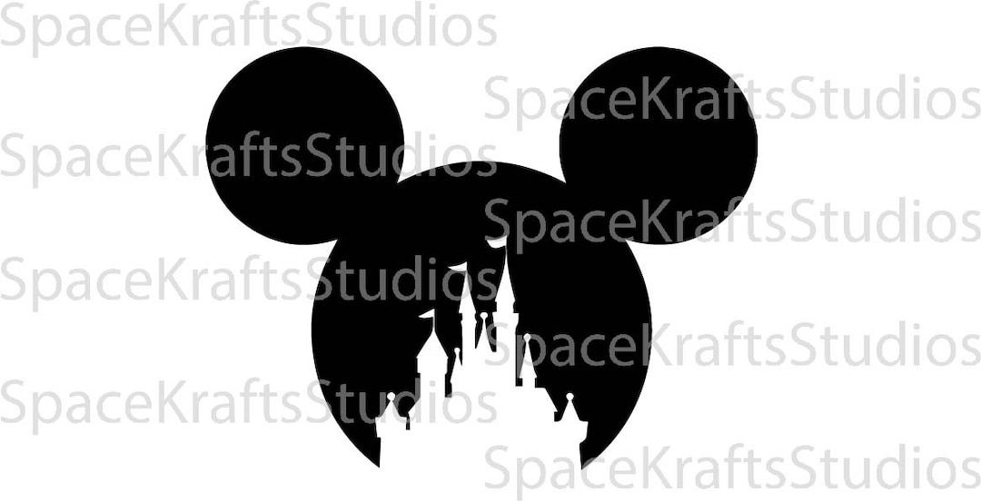 Mickey Mouse Castle Head SVG Png Dxf Eps Cricut - Etsy Canada