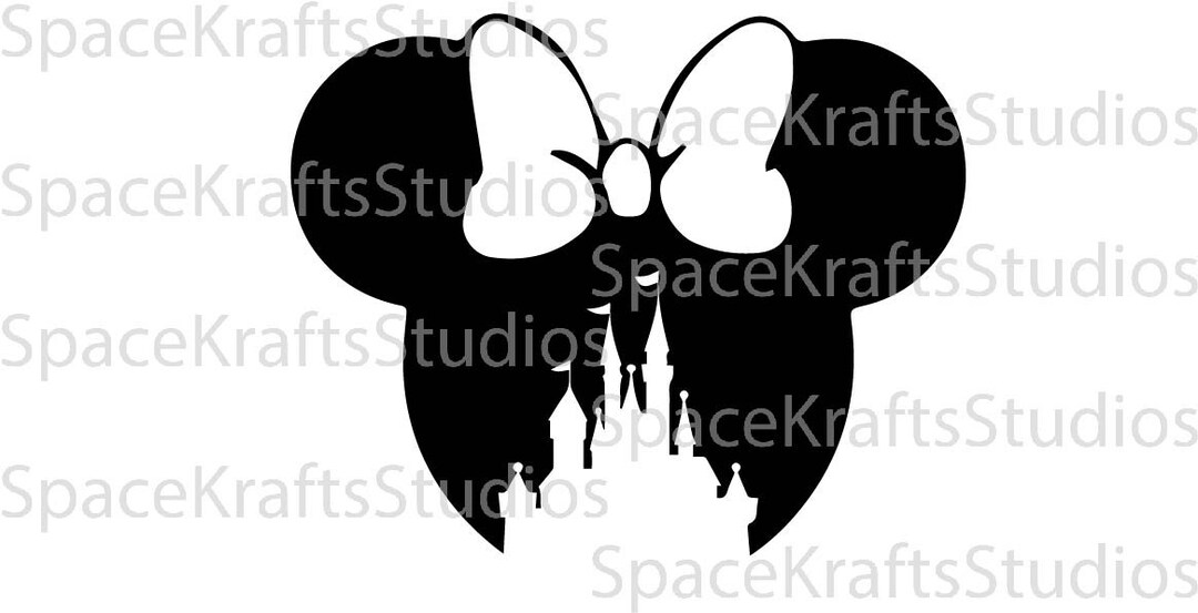 Cabeza del castillo de Minnie Mouse SVG Png Eps Dxf - Etsy España